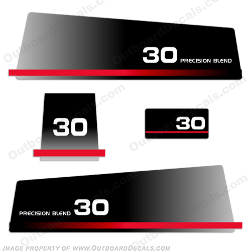 Yamaha 1993 30hp Decal Kit